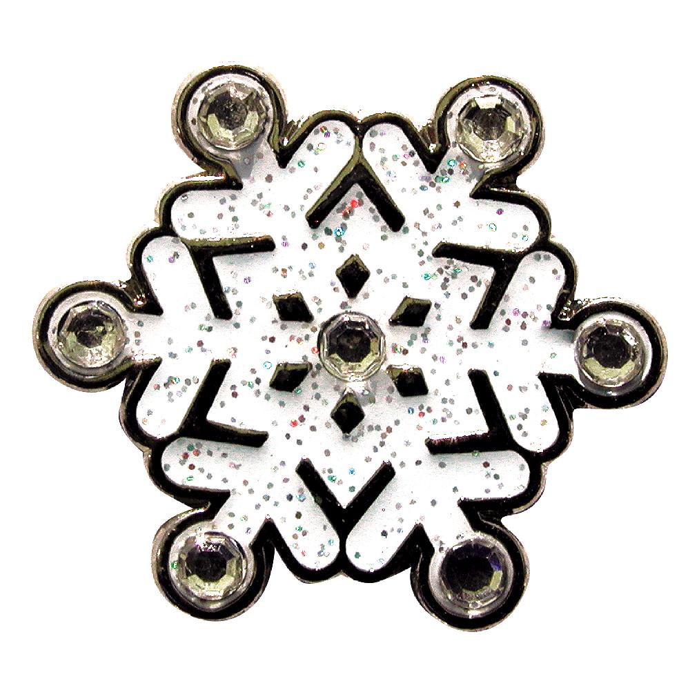 Navika Glitzy Golf Ballmarker "Snowflake"