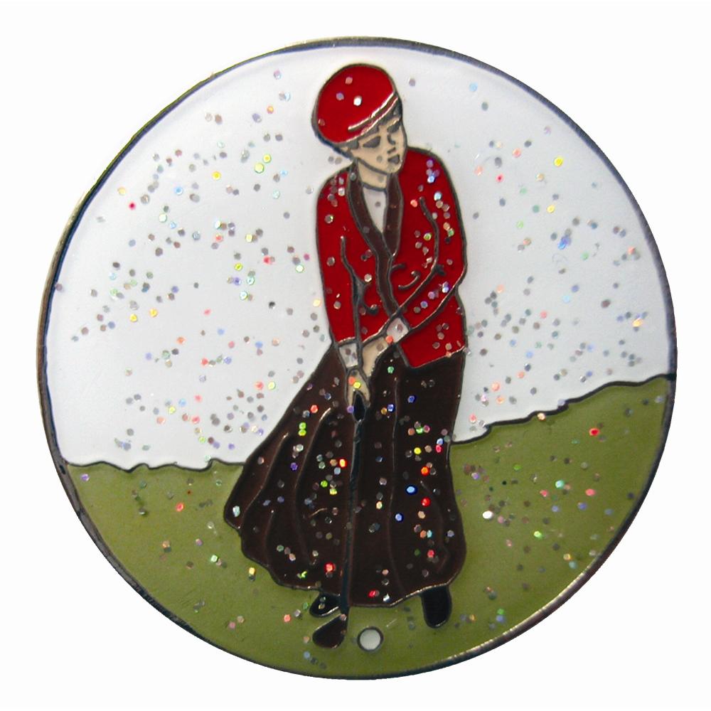 Navika Glitzy Golf Ballmarker "Classic Lady"